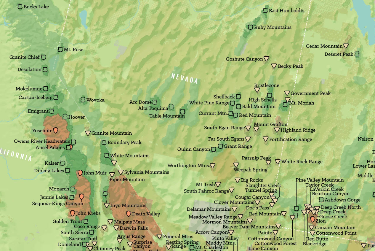MAPS FOR THE MOKELUMNE WILDERNESS - Mokelumne Wilderness Volunteers